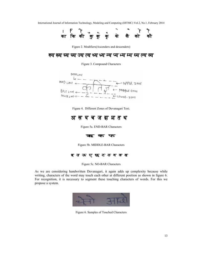Fragmentation of Handwritten Touching Characters in Devanagari Script | PDF