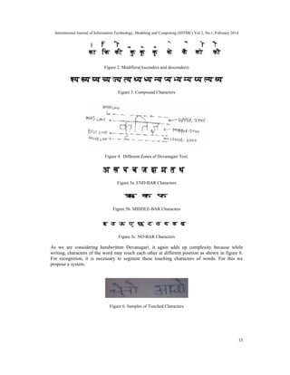 Fragmentation of Handwritten Touching Characters in Devanagari Script | PDF