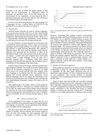 Dimensionality Reduction and Feature Selection Methods for Script Identification on Document ...