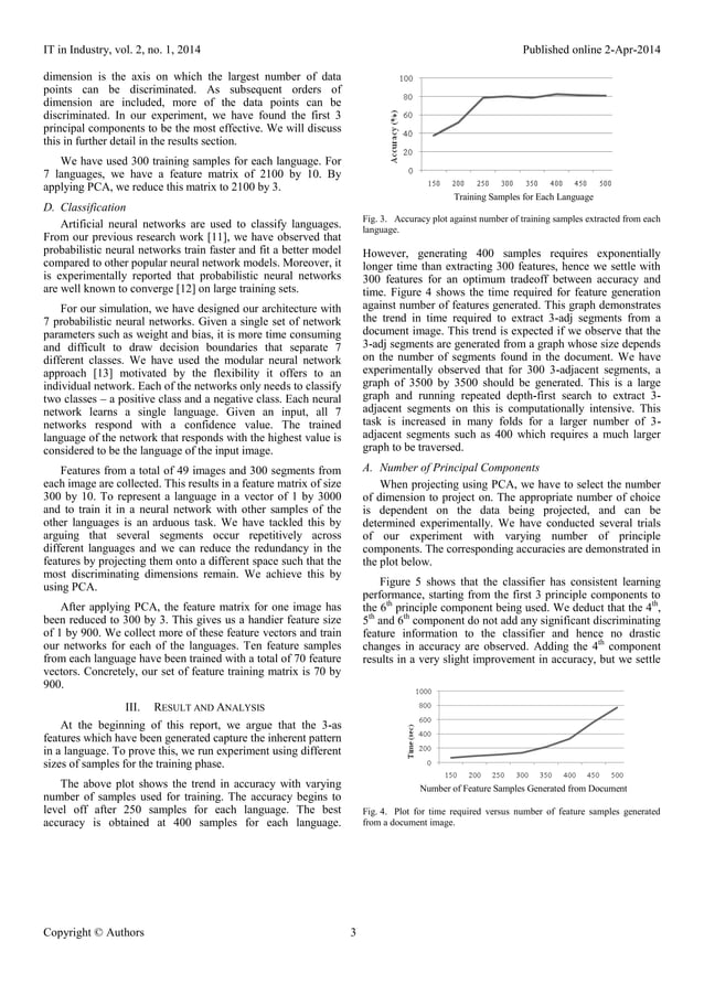 Dimensionality Reduction And Feature Selection Methods For Script Identification On Document