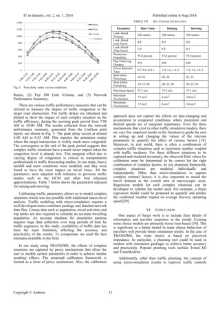 A Framework for Traffic Planning and Forecasting using Micro-Simulation Calibrations | PDF ...