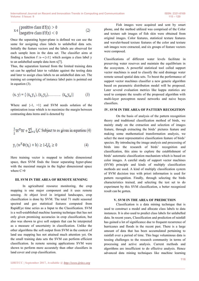 A Survey on Hybrid Techniques Using SVM | PDF