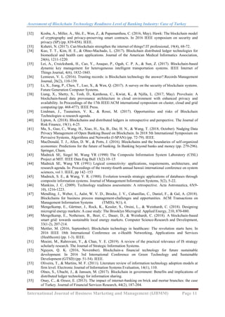 Assessment of Blockchain Technology Readiness Level of Banking Industry: Case of Turkey | PDF