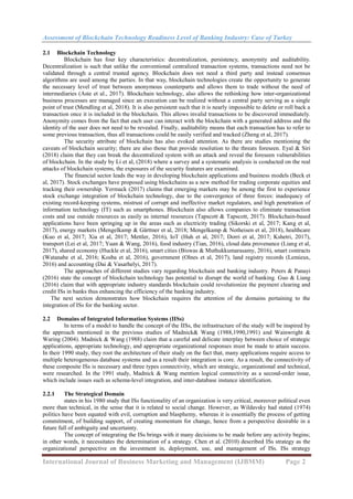 Assessment of Blockchain Technology Readiness Level of Banking Industry ...