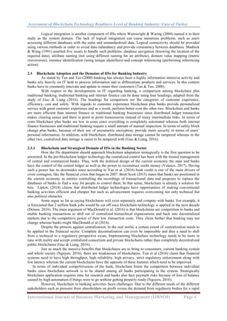 Assessment of Blockchain Technology Readiness Level of Banking Industry ...