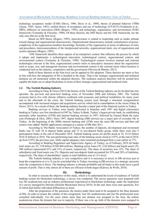 Assessment of Blockchain Technology Readiness Level of Banking Industry ...