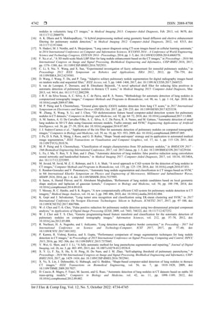 Computer-aided diagnostic system kinds and pulmonary nodule detection ...