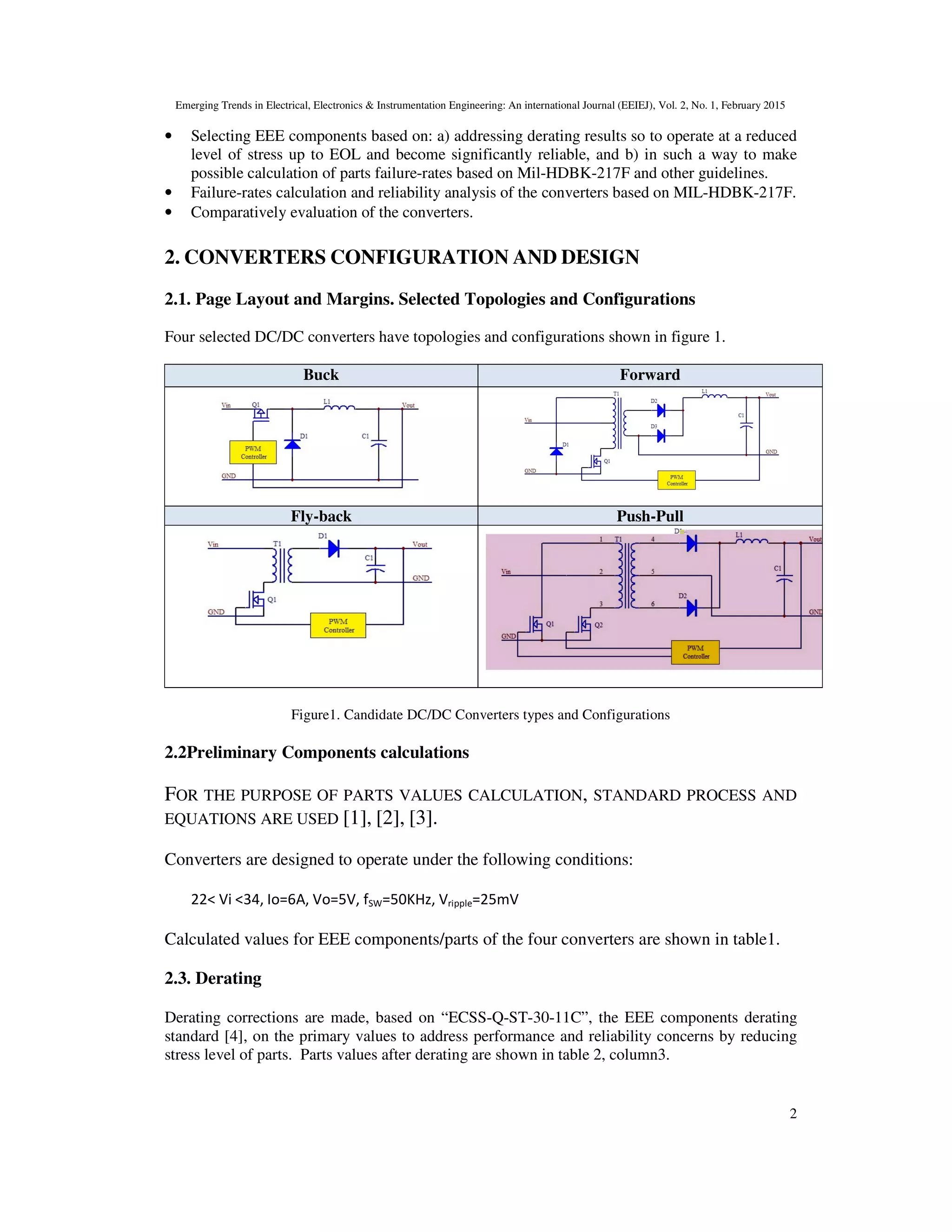 TOPOLOGY AND CONFIGURATION SELECTION FOR DC/DC CONVERTERS IN SPACE ELECTRICAL POWER SYSTEMS ...