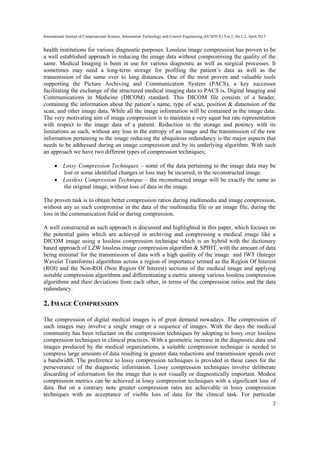 AN EXQUISITE APPROACH FOR IMAGE COMPRESSION TECHNIQUE USING LOSSLESS COMPRESSION ALGORITHM FOR ...