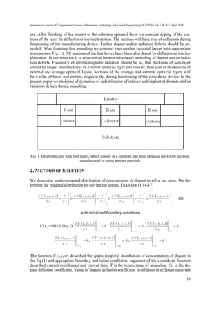 A N APPROACH TO MODEL OPTIMIZATION OF MA N- UFACTURING OF EMI T TER - COUPLED LOGIC | PDF