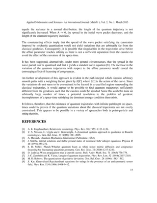 Quantum Variation about Geodesics | PDF