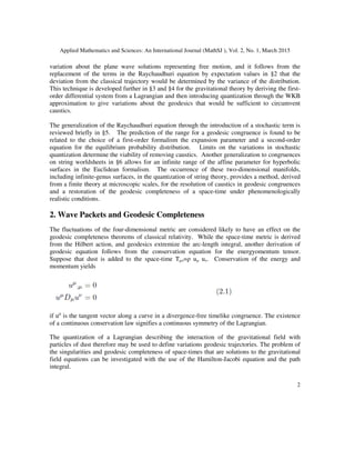 Quantum Variation about Geodesics | PDF