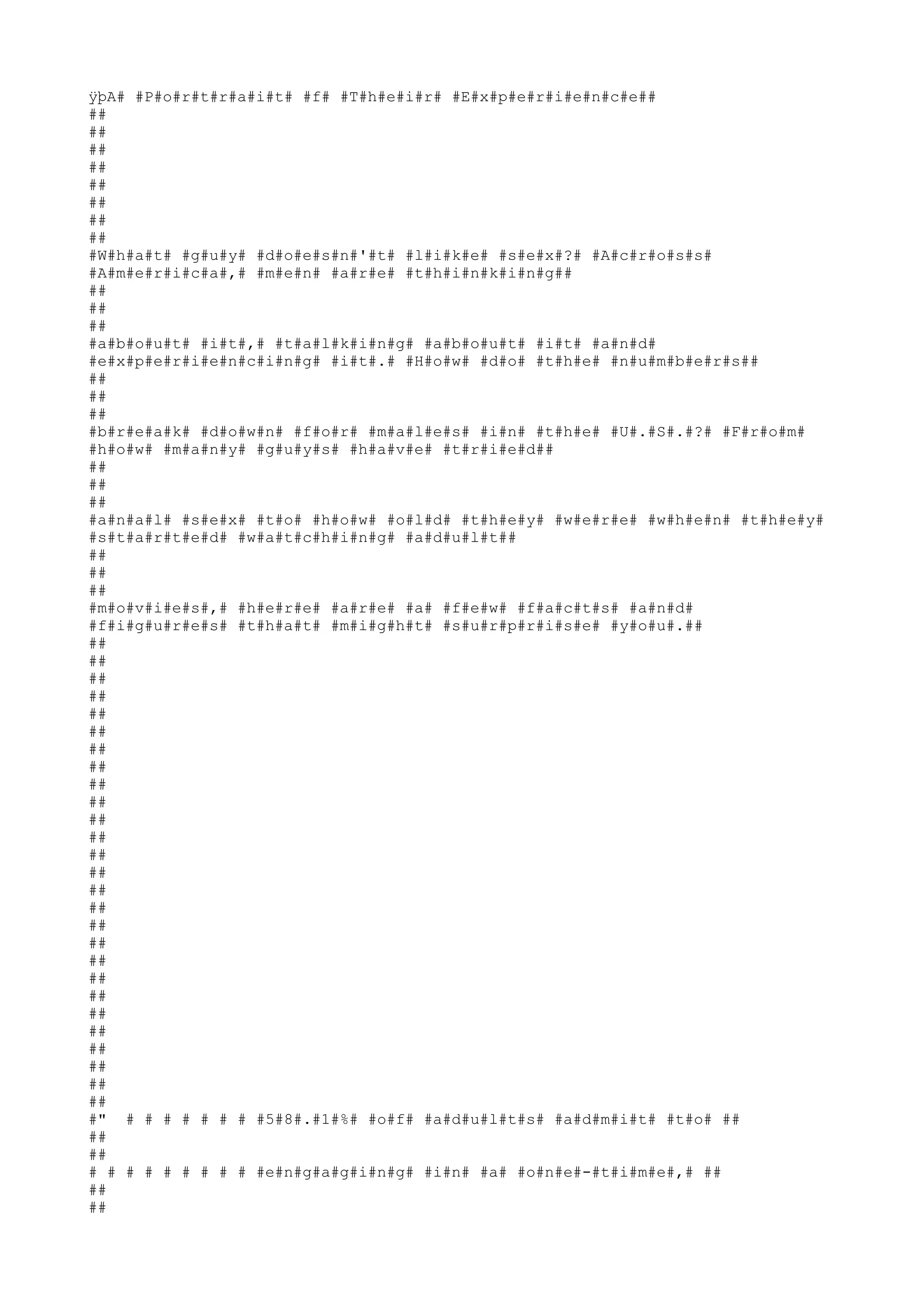 211629 Convert Into Plain Text Men And Sex A Portrait Of Their Experience 1 Pdf 