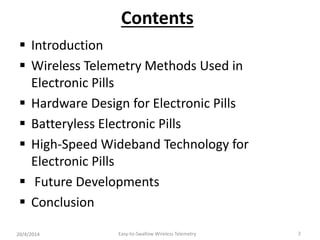 easy to way swallow wireless telemetry | PPTX
