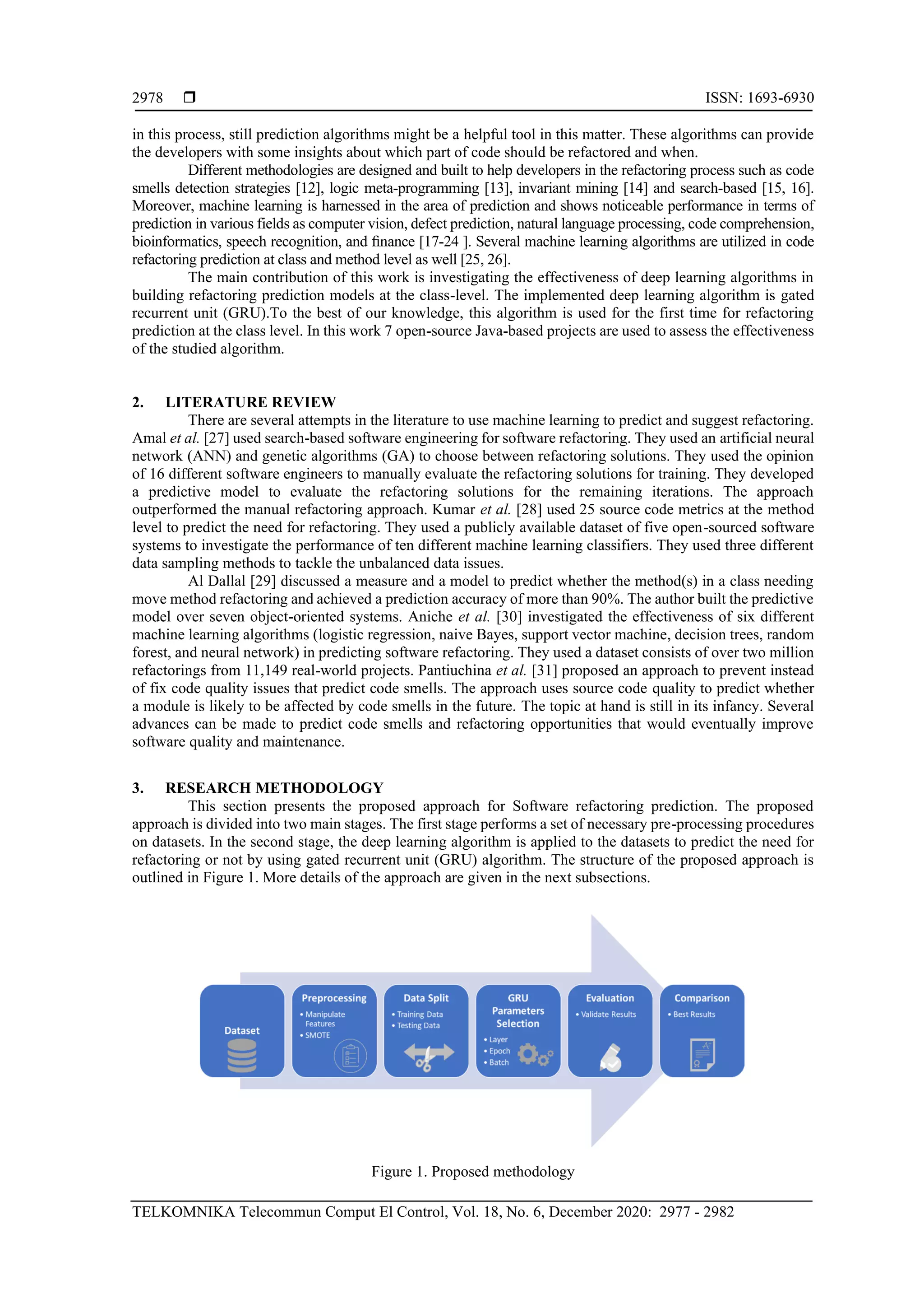 Harnessing Deep Learning Algorithms To Predict Software Refactoring Pdf 1733