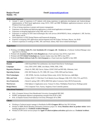 Ranjeet_Profile | DOC