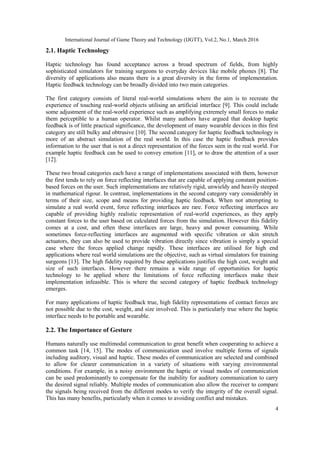 CURRENT ISSUE -- A WEARABLE HAPTIC GAME CONTROLLER | PDF