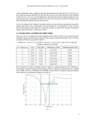 DESIGN OF A YAGI-UDA ANTENNA WITH GAIN AND BANDWIDTH ENHANCEMENT FOR WI ...