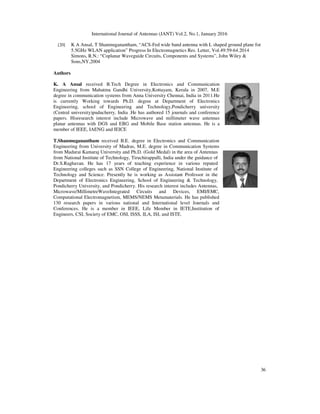 PLANAR ACS FED DUAL BAND ANTENNA WITH DGS FOR WIRELESS APPLICATIONS | PDF