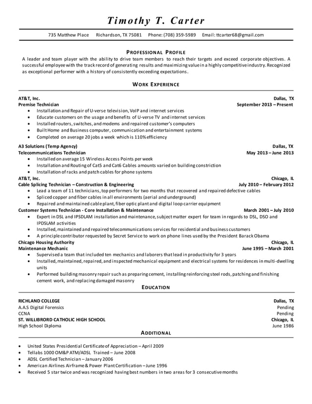 Timothy Resume 2016 - JOC Edits | DOCX | Technology & Computing
