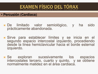 Examen físico del tórax | PPTX