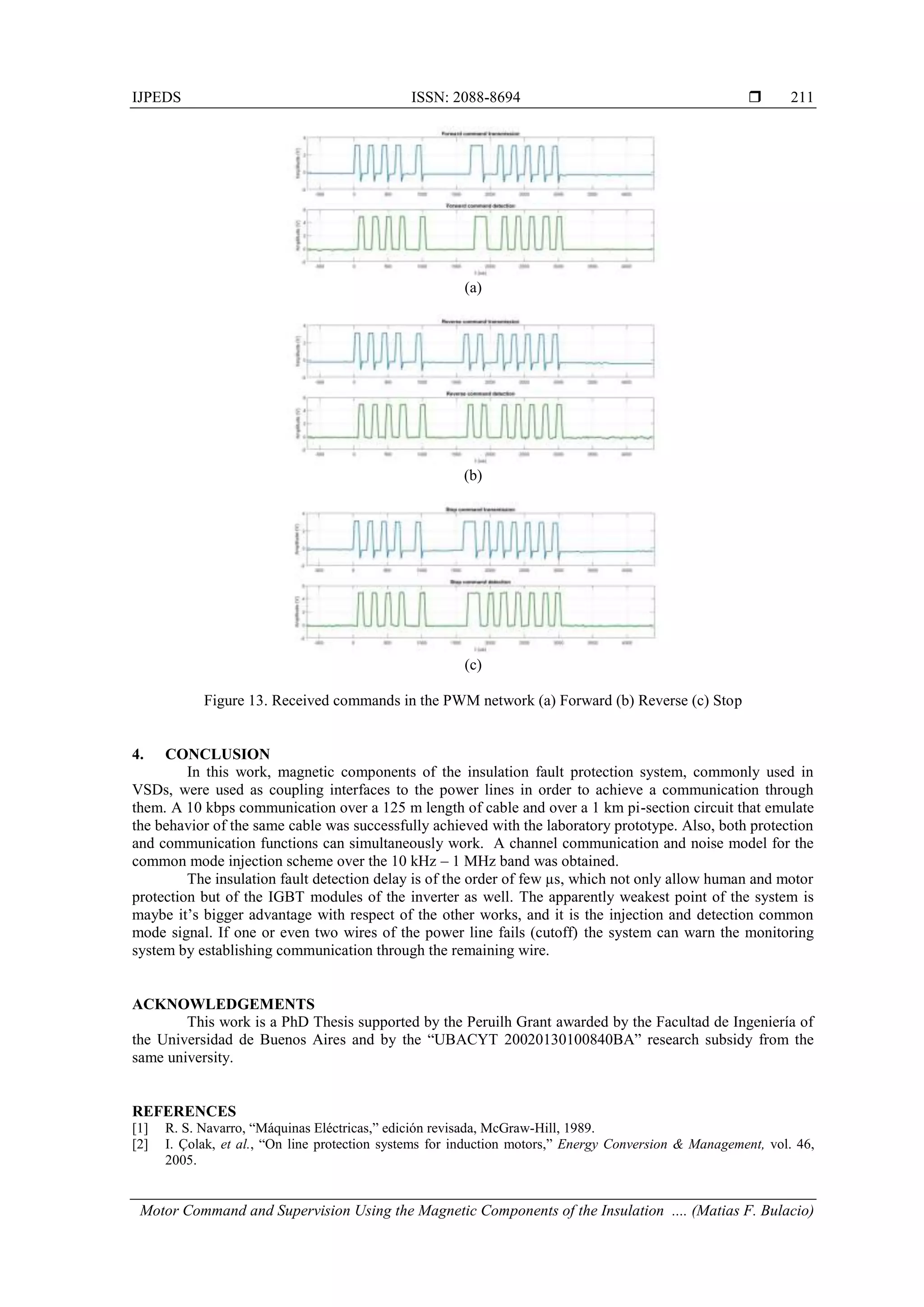 Motor Command and Supervision Using the Magnetic Components of the ...
