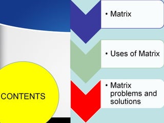 Matrix mathematics | PPT