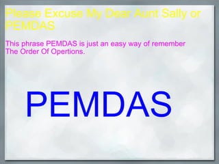 Order of Operations | PPT