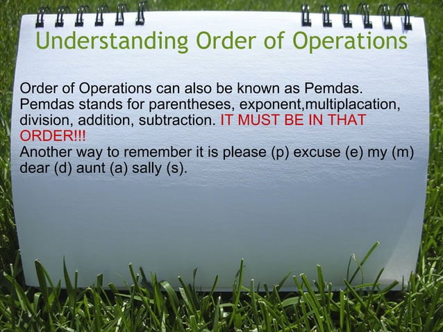 Order of Operations | PPT