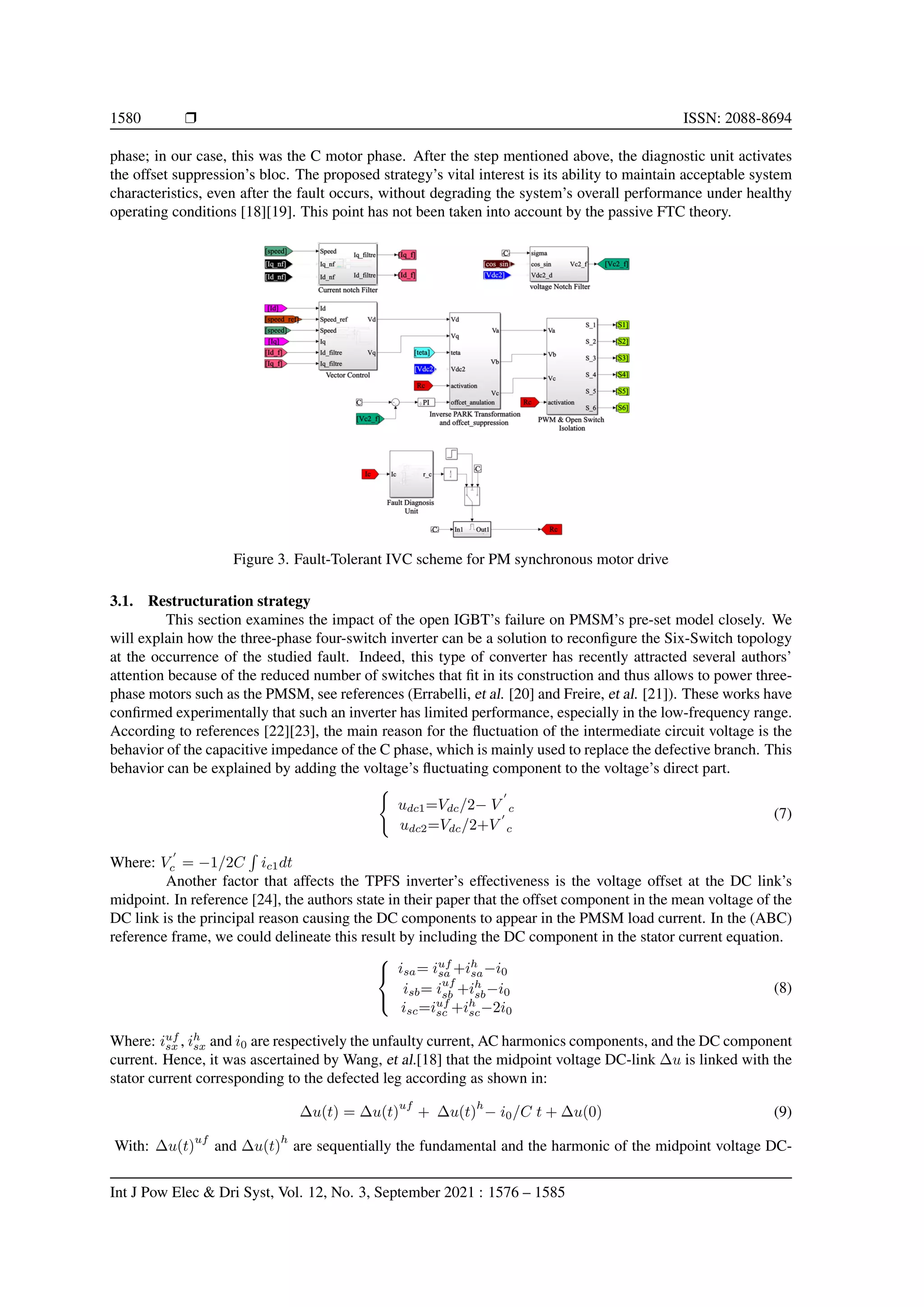 Newly fault-tolerant indirect vector control for traction inverter | PDF