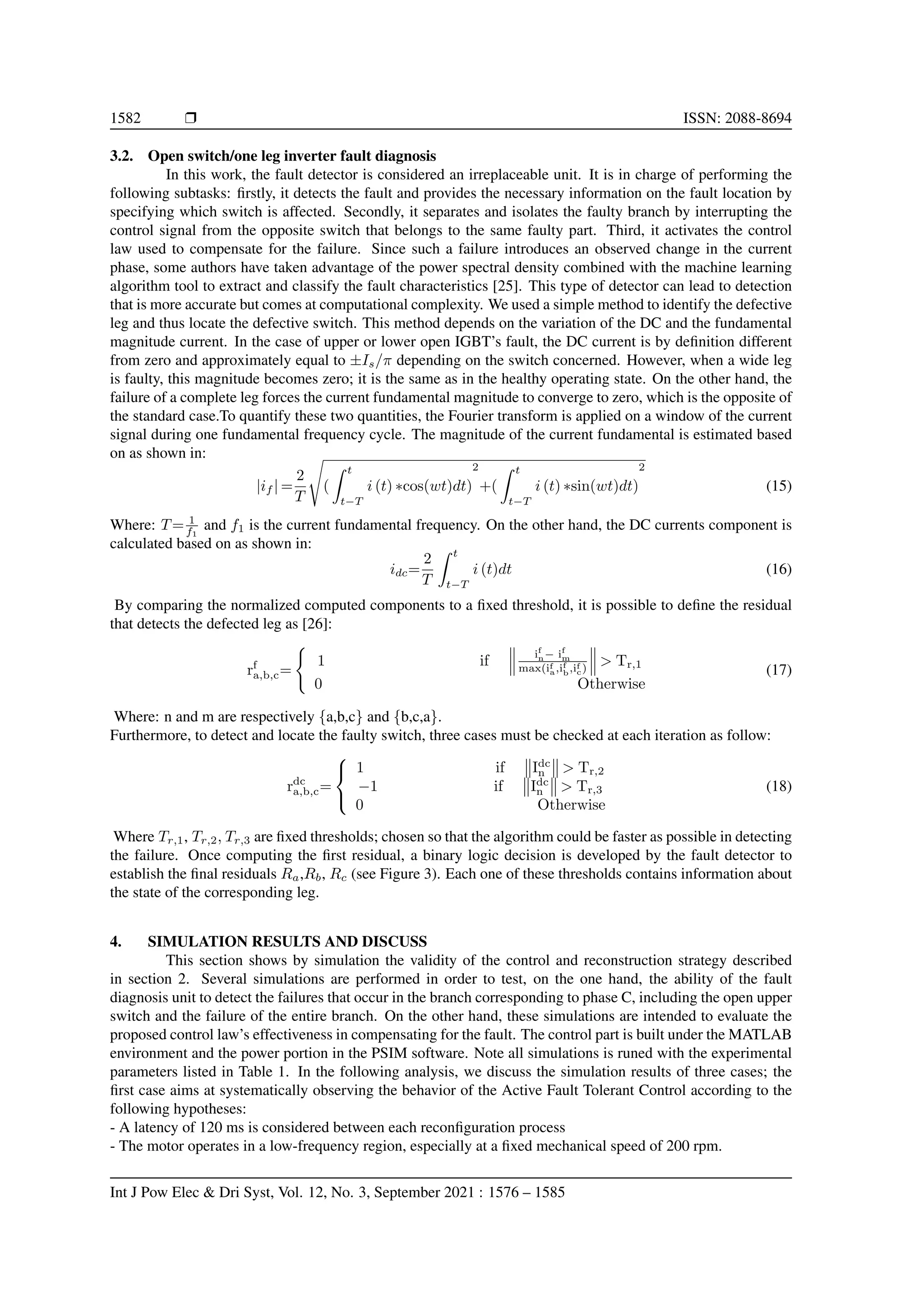 Newly fault-tolerant indirect vector control for traction inverter | PDF