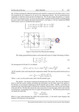 Newly fault-tolerant indirect vector control for traction inverter | PDF