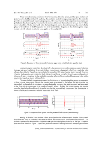 Newly fault-tolerant indirect vector control for traction inverter | PDF