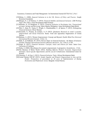 FINANCIAL INCLUSION AND WOMEN EMPOWERMENT IN UGANDA A CASE OF LANGO SUB ...