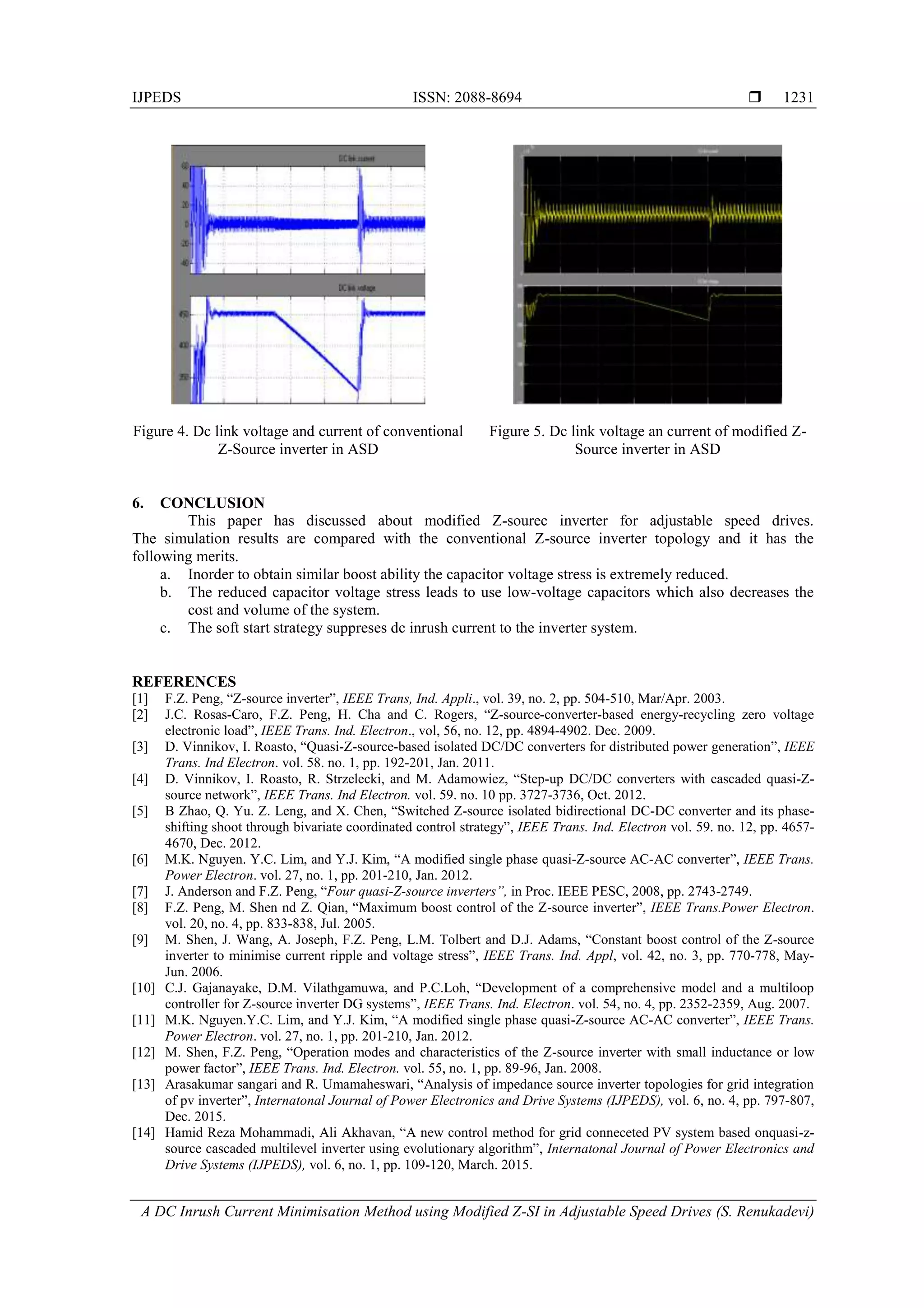 A DC Inrush Current Minimisation Method using Modified Z-Source ...