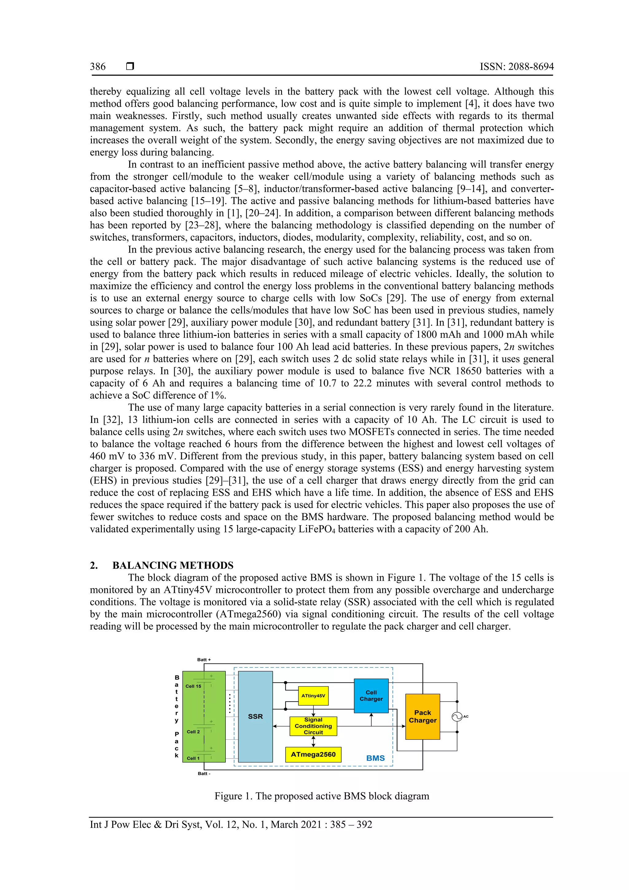 Active battery balancing system for electric vehicles based on cell charger | PDF | Consumer ...