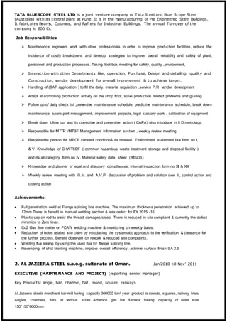 MAINTENANCE C V | DOCX