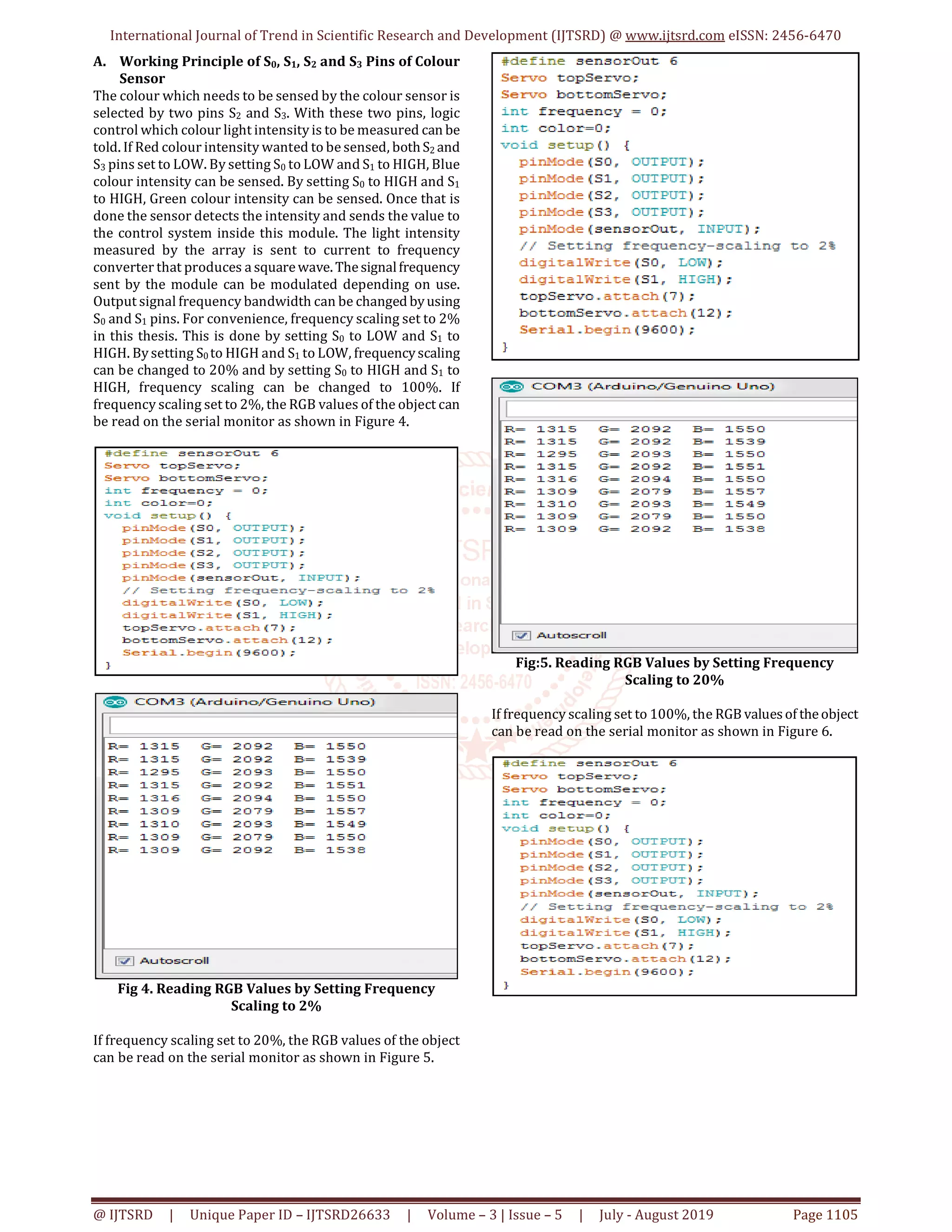 Colour Detector And Separator Based On Microcontroller Pdf