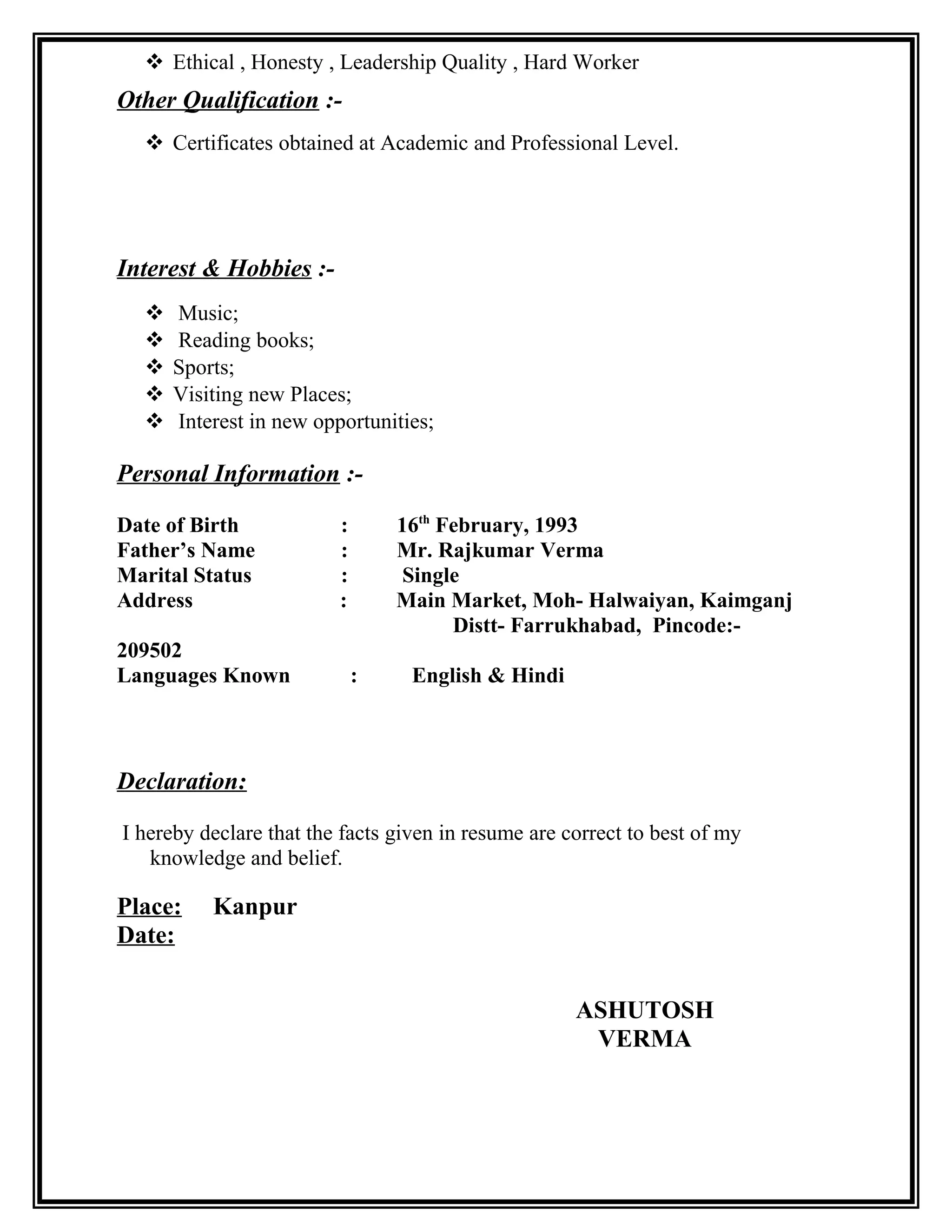 Resume_Ashutosh | DOC