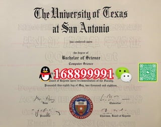 University of Texas at San Antonio degree offer diploma Transcript | PPT