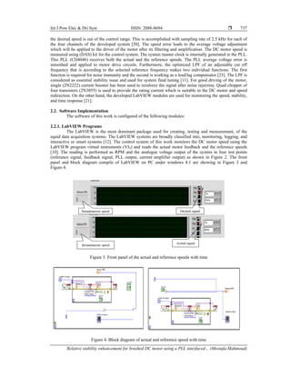 Relative stability enhancement for brushed DC motor using a PLL interfaced with LabVIEW | PDF