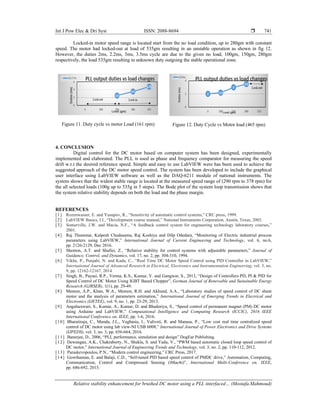 Relative stability enhancement for brushed DC motor using a PLL ...