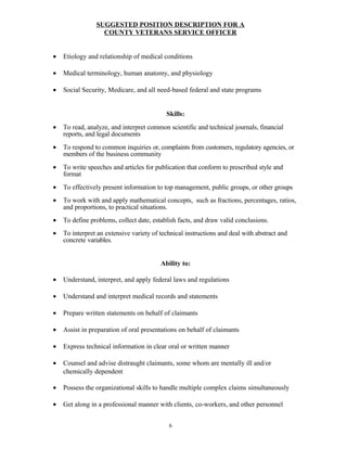 CVSO Job Description | DOC