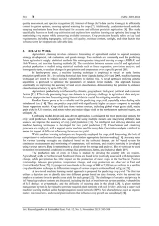 Predicting yield of crop type and water requirement for a given plot of land using machine ...