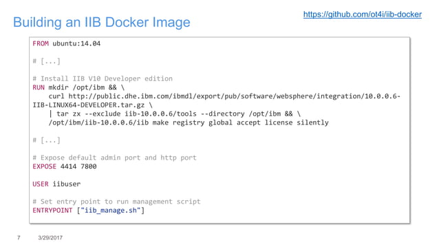 Docker and IBM Integration Bus | PPT