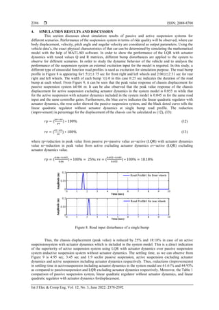Optimization of automobile active suspension system using minimal order | PDF