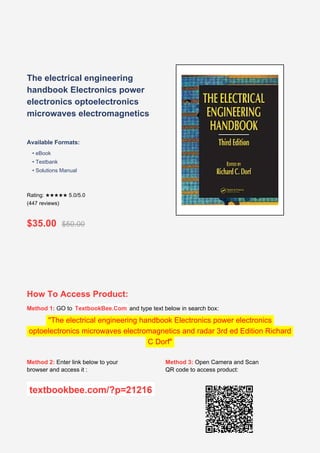 Comprehensive Electrical Engineering Handbook: Electronics, Power ...