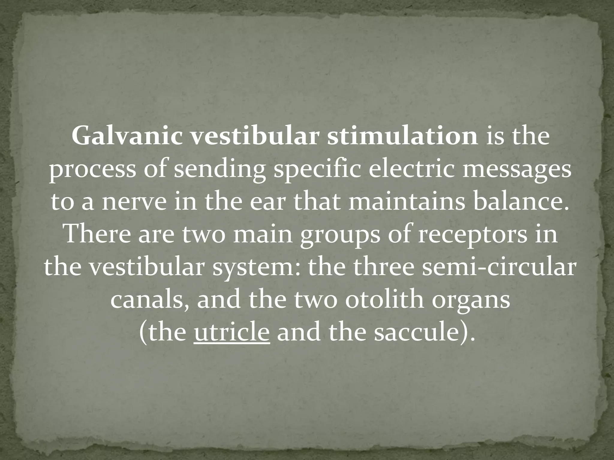 Galvanic Stimulator | PPT