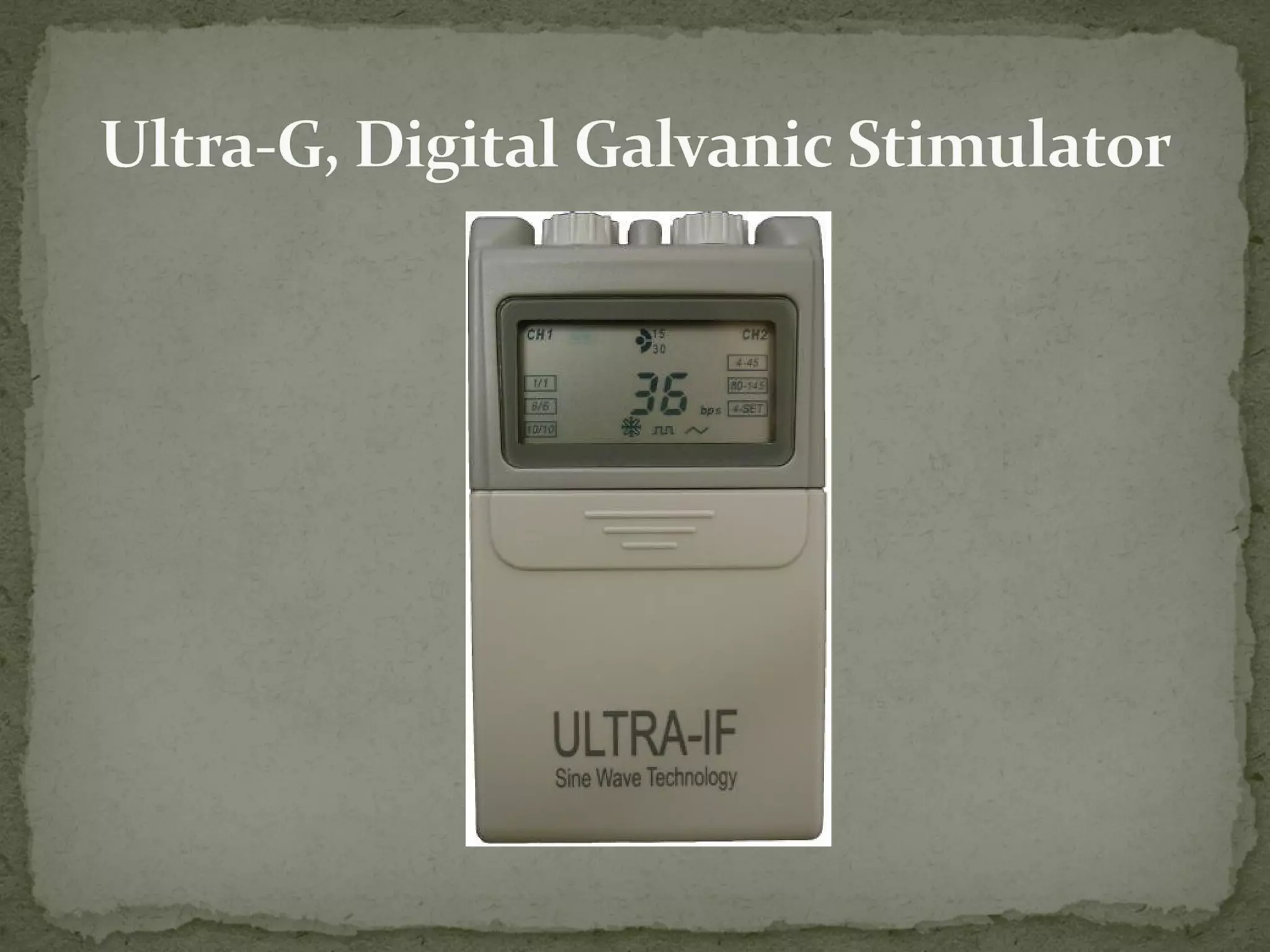 Galvanic Stimulator | PPT