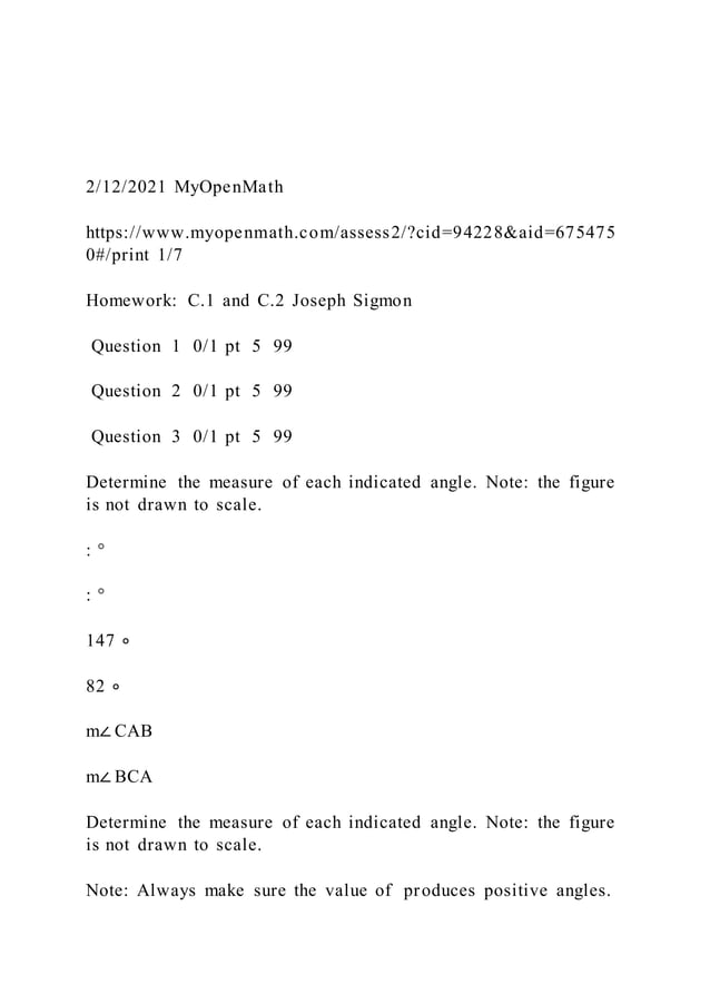 2122021 my openmathhttpswww.myopenmath.comassess2ci | PDF